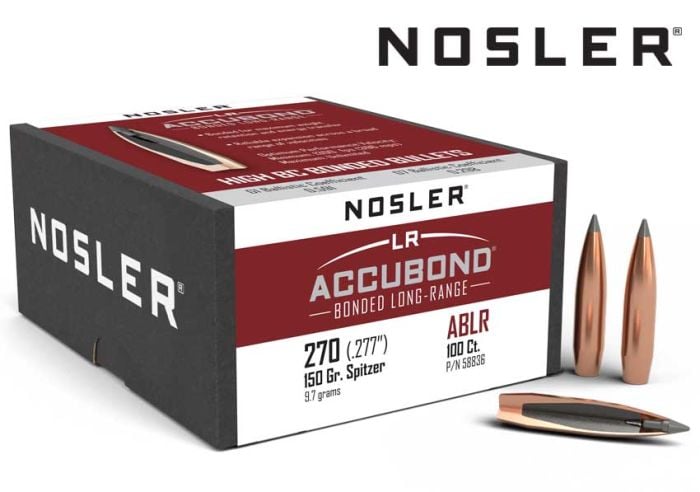 Nosler AccuBond Long Range 270 150 gr Bullets | Londero Sports