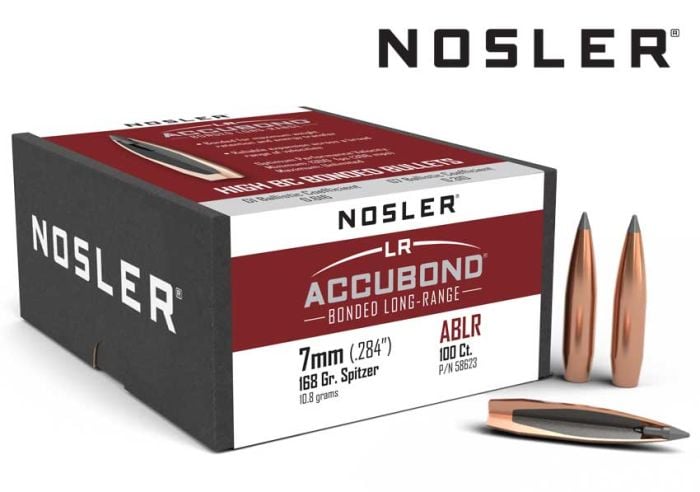 Nosler AccuBond Long Range 7mm 168 gr Bullets | Londero Sports