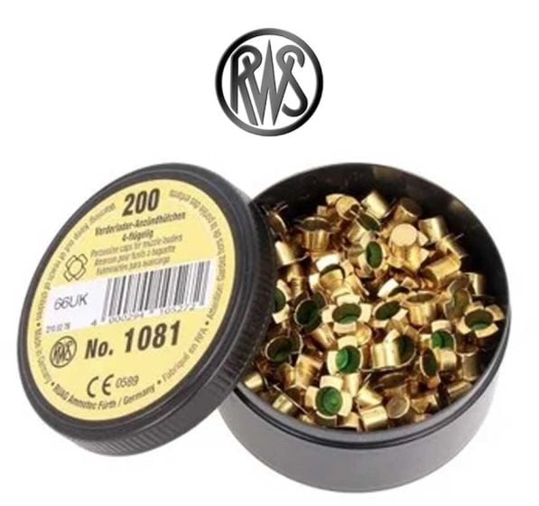 RWS 4 Flanges No.1081 Musket Caps 200/pack | Londero Sports
