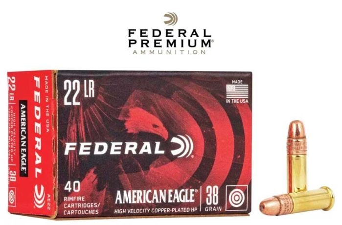 Federal American Eagle Rimfire 22 LR 38 grain Ammunition | Londero Sports