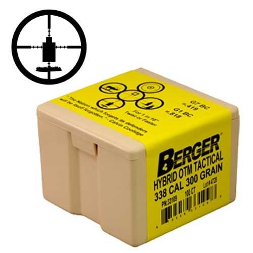 Berger Bullets 30 cal 230 gr Hybrid OTM Tactical Bullets | Londero Sports