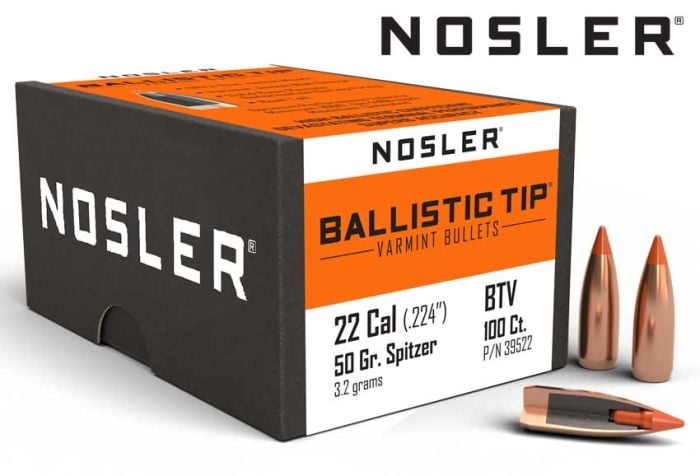 Nosler 22 Cal 50 gr Ballistic Tip Bullets | Londero Sports