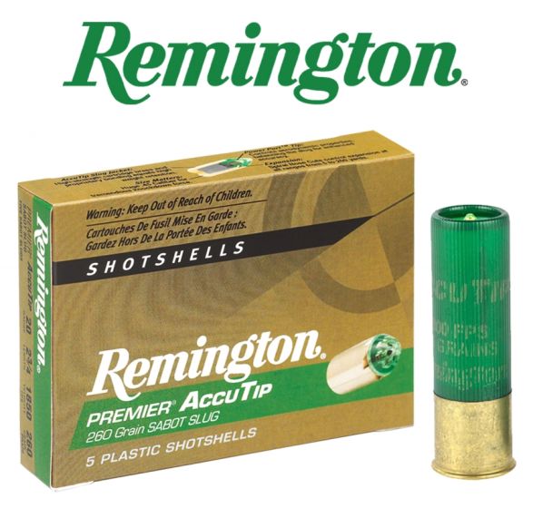 Remington Premier Accutip 20 ga. 260 gr. 3'' SLUG Shotshells