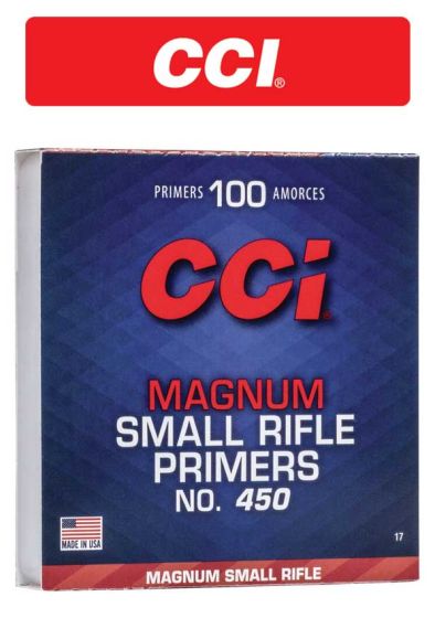 CCI Small Rifle Magnum No. 450 Primers 100/Pack | Londero Sports