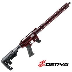 Derya TM-22 22 LR Rifle with Adjustable Stock – Red | 18″ Barrel ...