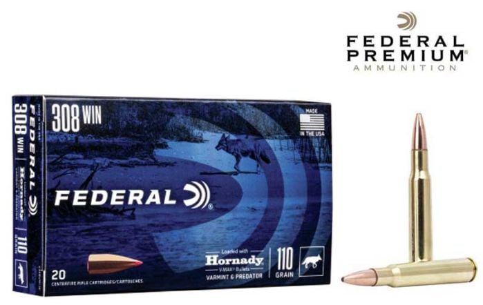 Federal Varmint & Predator 308 Win 110 gr Ammunitions | Londero Sports
