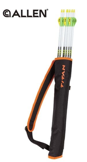 Allen Compact Titan Black & Orange Back Quiver | Londero Sports