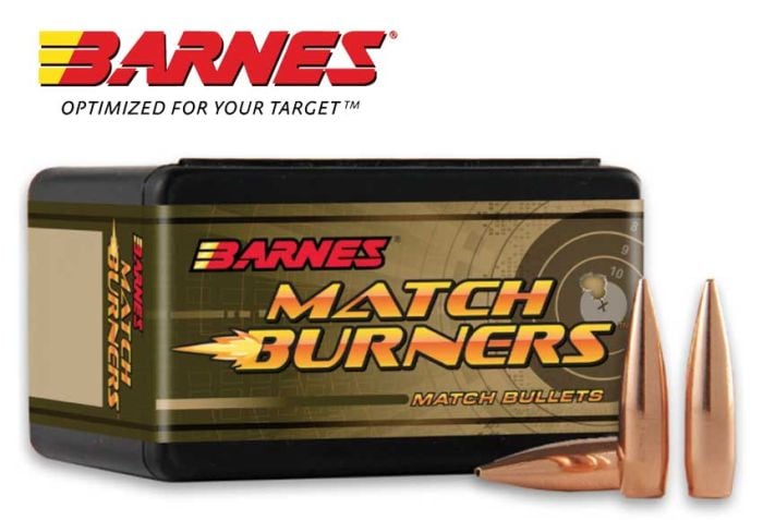 Barnes Match Burner 30 cal 155gr Boat Tail Bullets | Londero Sports