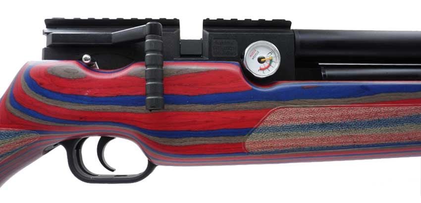 Air Venturi Avenger Red/Blue Limited Edition Laminated .22 PCP Air ...