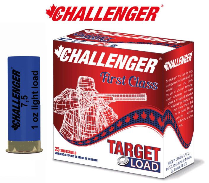 Challenger First Class Target Load 12 ga. 1 oz 2-3/4'' #8 Shotshells ...