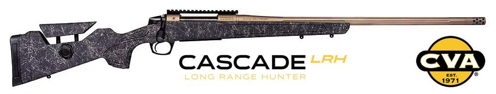 CVA Cascade Long Range Hunter LRH Black Bronze 6.5 PRC 24'' RIfle | Londero Sports