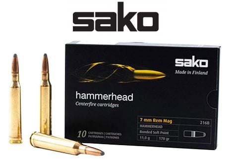 Munitions Sako Hammerhead 7mm Rem Mag 170 gr. | Londero Sports