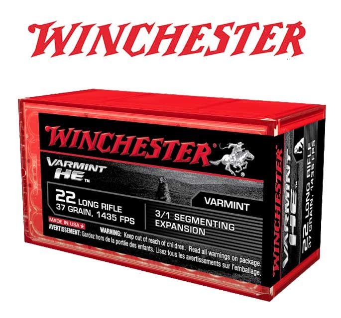 Winchester Varmint HE 22 LR 37 gr Ammunition | Londero Sports