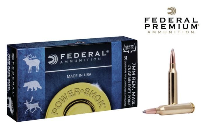 Federal Premium Power-Shok 7mm Rem Magnum 175 gr. Ammunition
