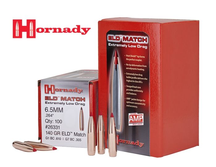 Hornady 30 cal. .308 225 gr ELD Match Bullets | Londero Sports