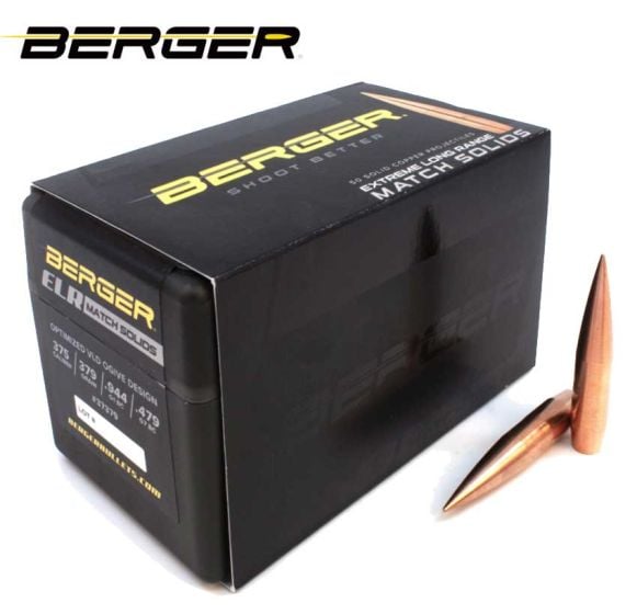 Berger Bullets ELR Match Solid 375 cal. 379 gr. Bullets | Londero Sports