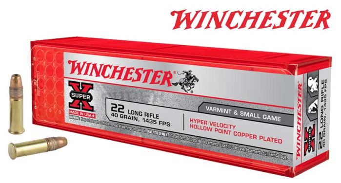 Winchester Super X Hyper Velocity 22 LR 40 gr. Ammunitions | Londero Sports