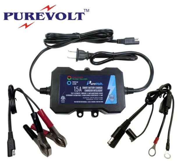 Purevolt 12 V Battery - 1.5 A Smart Charger | Londero Sports
