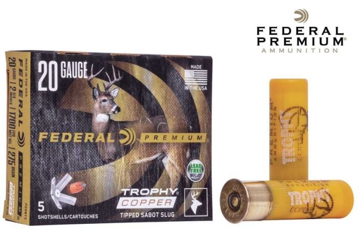 Federal Trophy Copper Sabot Slug 20 Ga. 2-3/4'' 5/8 oz Shotshells ...