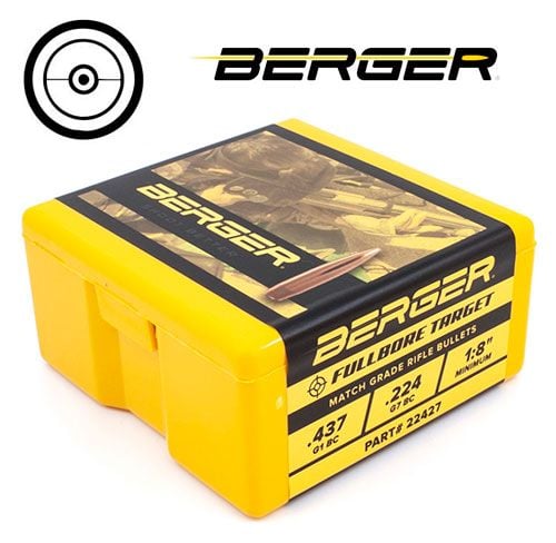 Berger 22 Cal 80.5 Grain FULLBORE Target Rifle Bullet - Precision for ...