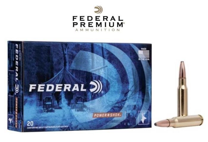Federal Power-Shok Rifle 375 H&H Magnum 300gr Ammunition | Londero Sports