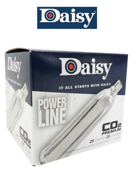 Daisy Powerline Premium 25-count CO2 Cylinders | Londero Sports