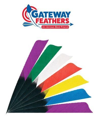 Gateway Feathers 4″ Right Wing Shield Kuru 12/pack | Londero Sports