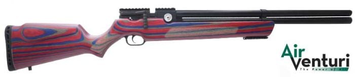 Air Venturi Avenger Red/Blue Limited Edition Laminated .22 PCP Air ...